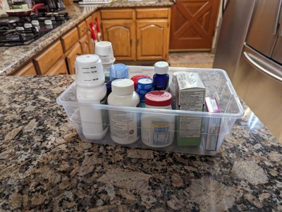 Sterilite Multipurpose 16 Quart Clear Plastic Storage Tote Container ...