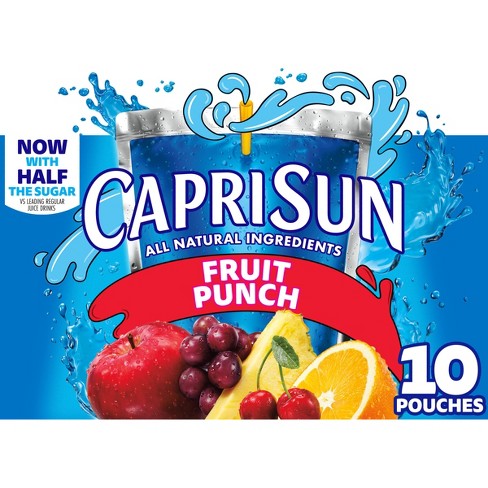 Capri Sun Fruit Punch - 10pk/60 Fl Oz : Target