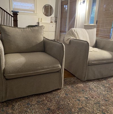 Berea Slouchy Lounge Chair With French Seams - Threshold™ : Target