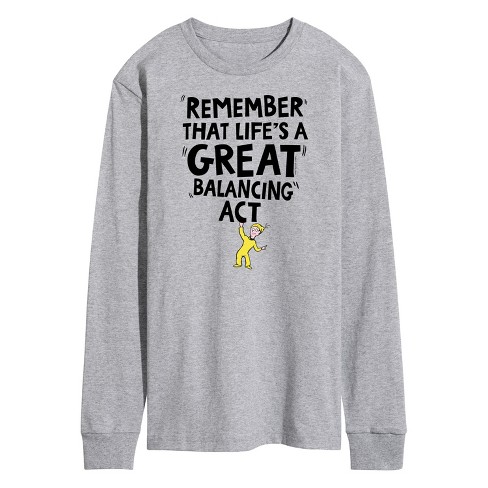 Men's Dr. Seuss Life Great Balancing Act Long Sleeve Graphic T-shirt ...