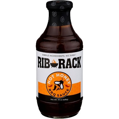 Rib Rack Bbq Sauce Hot Honey - Case Of 6 - 19 Oz : Target