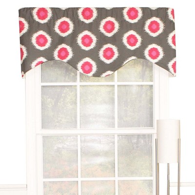 Fast Driver Cornice 3" Rod Pocket Window Valance 50" X 17" Pearl By Rlf ...