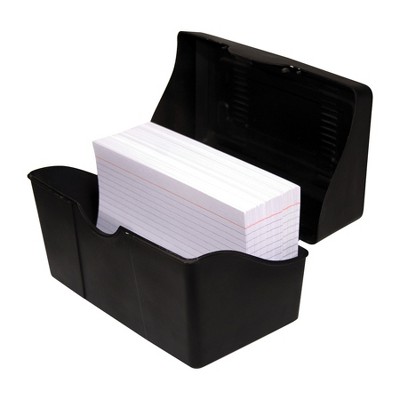 Innovative Storage Designs Black Index Card Holder, 4" X 6", Pack Of 6 ...