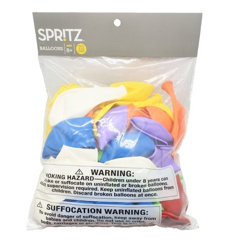 72ct Color Mix Balloons - Spritz™ : Target