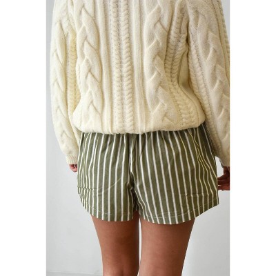 Women's Striped Boxer Short - Aureum L : Target