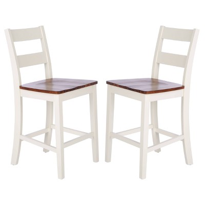 24" Turner Counter Height Barstool Weathered Gray - Carolina Chair ...