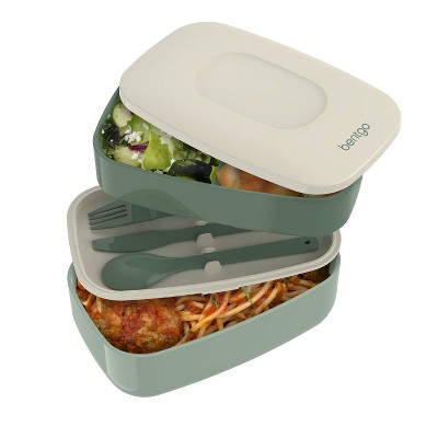 Bentgo Classic All-in-one Stackable Lunch Box Container With Built In ...