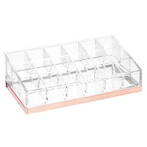 Mdesign Plastic Makeup Organizer Storage Tray Bin -18 Sections : Target