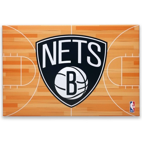 Nba Brooklyn Nets Court Canvas Wall Sign : Target