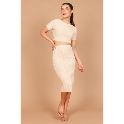 Petal And Pup Ella Cable Knit Two Piece Set - Oatmeal L : Target