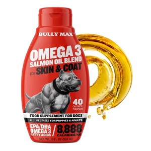 Bully Max Omega 3 Salmon Oil Blend, 18 fl oz Bottle : Target