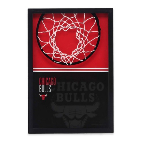 Nba Chicago Bulls Print-on Glass Wall Sign : Target