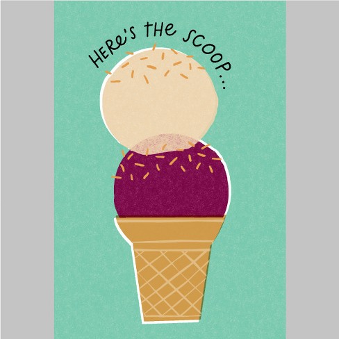 'here's The Scoop' Birthday Card : Target