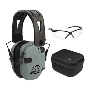 Walkers Razor Tacti-Grip (Battleship Gray) with Shooting Glasses and ...