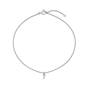Bling Jewelry Dainty Alphabet Block Letter Anklet Ankle Bracelet ...