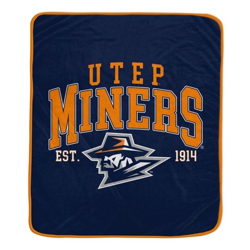 Ncaa Utep Miners Vintage Arch Block Flannel Fleece Blanket : Target