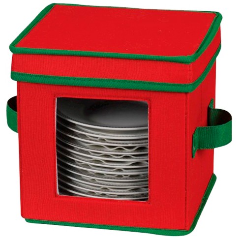 Household Essentials Holiday Saucer Plate Storage : Target