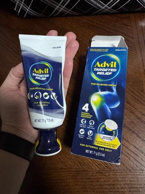 Advil Targeted Relief Pain Relieving Cream with Massage Applicator - 2 ...