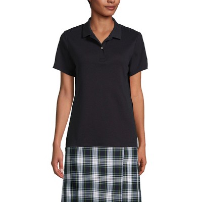 Lands' End School Uniform Women's Short Sleeve Feminine Fit Interlock ...