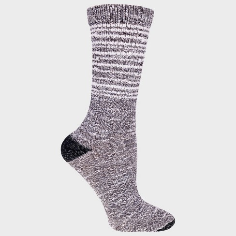 Alaska Knits Women's Striped Feather Wool Blend Lightweight Boot Socks ...