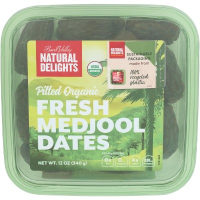 Natural Delights Date Medjool Pitted Organic - Count Of 12 - 12 Oz : Target