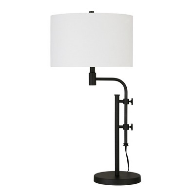 Hampton & Thyme Height-adjustable Table Lamp With Fabric Shade : Target