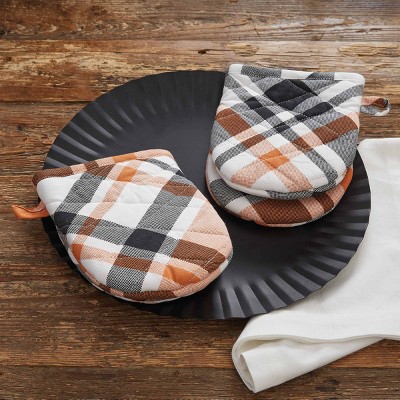 Split P Salem Plaid Mini Mitt Set Of 2 : Target