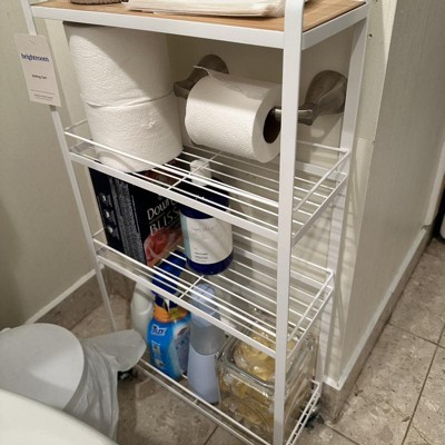 Skinny Storage Cart Matte White - Brightroom™ : Target