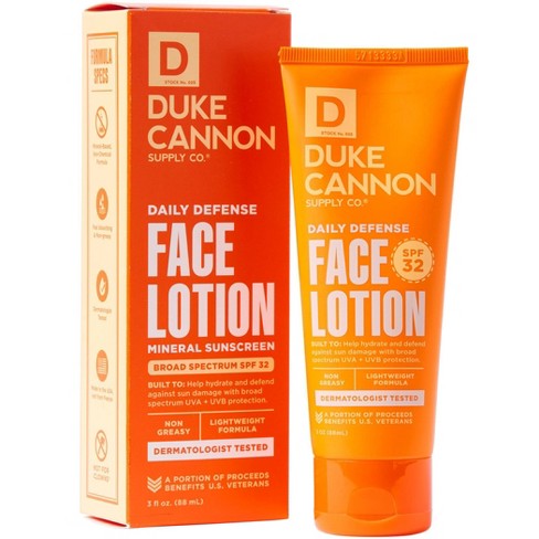 Duke Cannon Daily Defense Face Lotion Spf 32 - Lightweight Daily Spf ...
