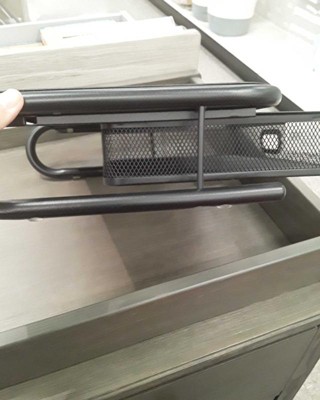 Mesh Monitor Stand With Drawer White - Brightroom™ : Target