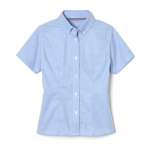 French Toast School Uniform Girls Short Sleeve Fitted Oxford Shirt ...