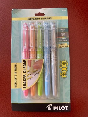 Pilot 5ct Frixion Light Pastel Erasable Highlighters Chisel Tip ...