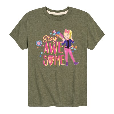 Boys' Jojo Siwa Stay Awesome Short Sleeve Graphic T-shirt - Heather ...