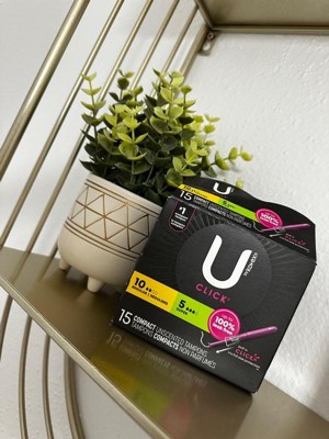 U By Kotex Click Compact Tampons - Multipack - Regular/super ...