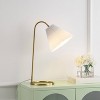 Jonathan Y Callie 22" Modern Glam Metal Arc Adjustable Head Table Lamp ...