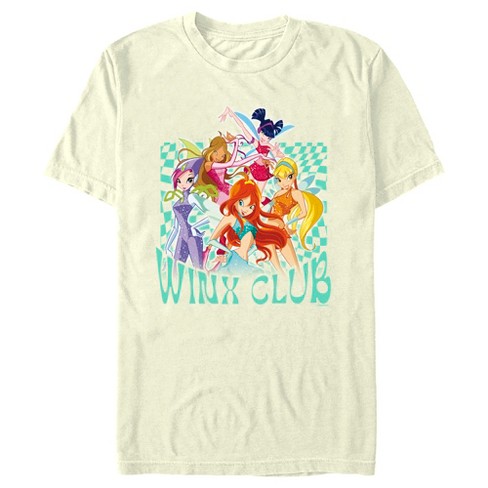 Men's Winx Club Fairies Group Portrait T-shirt - Beige - Large : Target