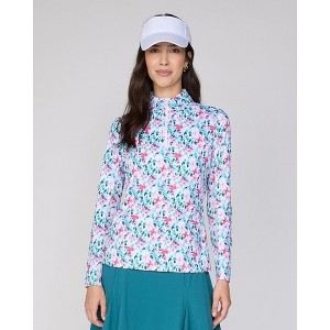 Danielle K. Danielle Mock Neck Top in Watercolor Flower XL : Target
