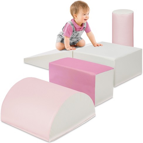 Best Choice Products 5-piece Kids Climb & Crawl Soft Foam Block Playset ...