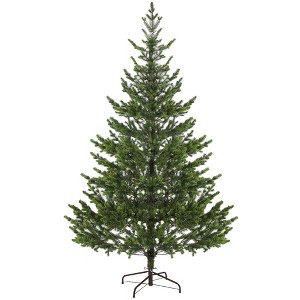 HOMCOM 6.5ft Artificial Sparse Christmas Tree with Steel Stand and 1933 ...