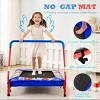 Zeus & Ruta 36" Kids Mini Trampoline with Colorful Prints, Rectangular ...