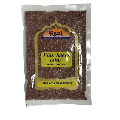 Flax Seeds (alsi) Whole Raw - 7oz (200g) - Rani Brand Authentic Indian ...