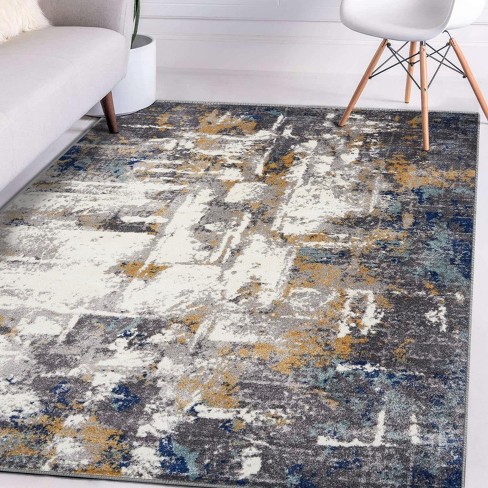 Luxe Weavers Abstract Modern Area Rug, Gray 8x10 : Target