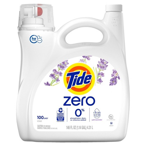 Tide Zero Soft Liquid Laundry Detergent - Lavender Scent : Target