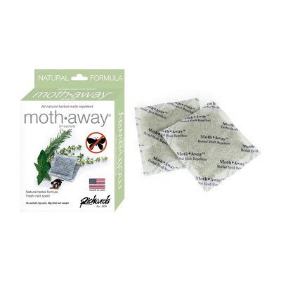 Moth Away All Natural Herbal Moth Repellent - Non Toxic - Jumbo Sachets ...