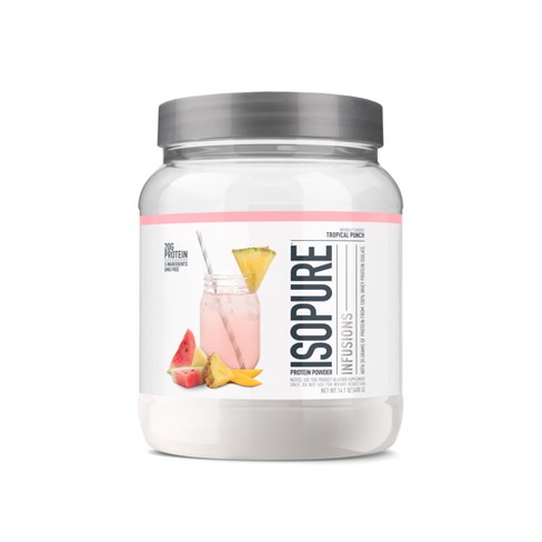 Isopure Infusions Protein Powder - Tropical Punch - 14oz : Target
