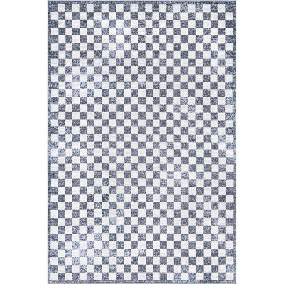 Nuloom Dominique Abstract Checkered Fringe Area Rug, 4' X 6' 5", Orange ...