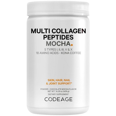 Codeage Platinum Multi Collagen Peptides Powder, Biotin, Vitamin C, Keratin, Hydrolyzed Collagen ...