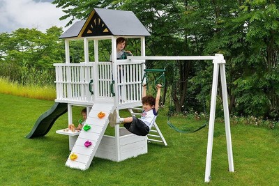Avenlur Craftsman Swing Set: Montessori-style Outdoor Play With Slide ...