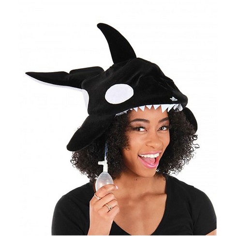 Halloweencostumes.com Adult Orca Sprazy Hat, Black/white : Target
