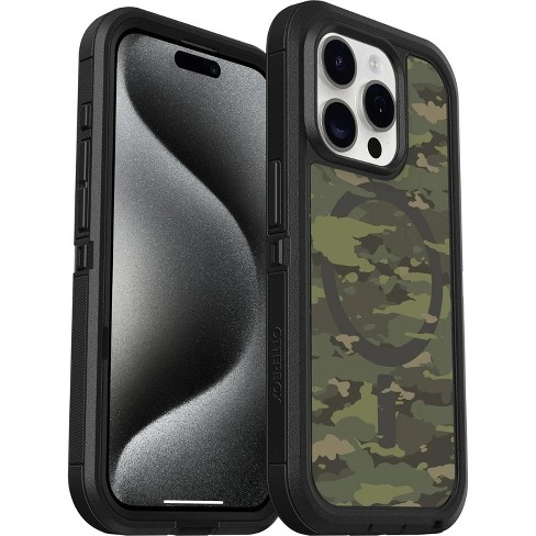 Otterbox Defender Series Xt Case W/magsafe For Iphone 15 Pro Max -woodland Camo (clear / Black ...